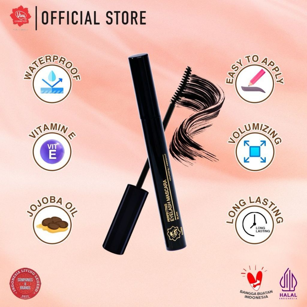 Jual AS Viva Queen Perfecting Eyelash Mascara Waterproof Maskara 8 ML ...