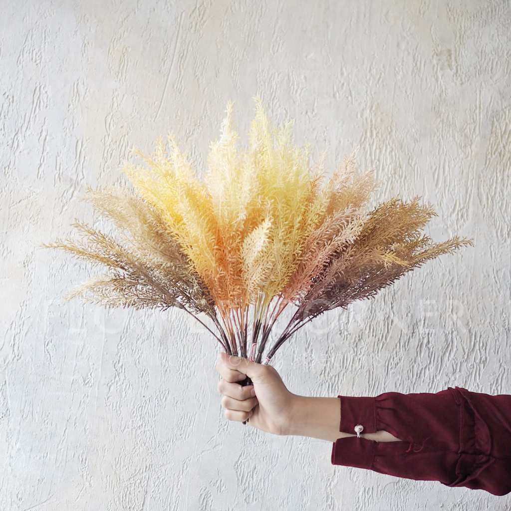 Jual Daun Artificial Group Autumn Color Smoke Bush (D23051) | Shopee ...