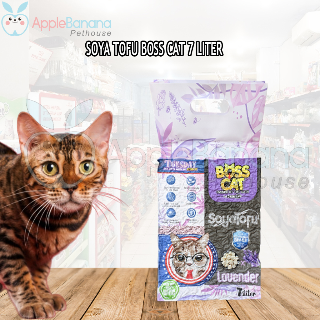 Jual Pasir kucing Boss cat tofu soya 7L / BossCat Pasir Kucing soya ...