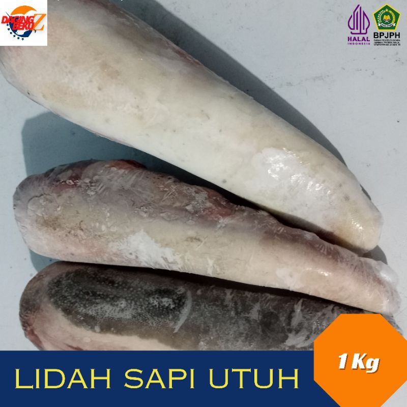 Jual LIDAH UTUH SAPI BEKU 1Kg / Beef TONGUE FROZEN HALAL | Shopee Indonesia