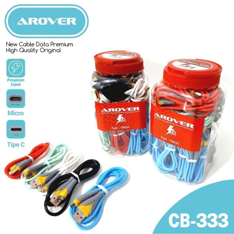 Jual Kabel Data Arover 《CB333》 Kabel Toples Micro / Type C Original ...