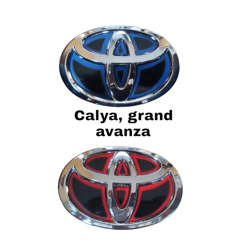 Jual Logo Emblem + breket lambang toyota calya grand avanza 15 cm ...