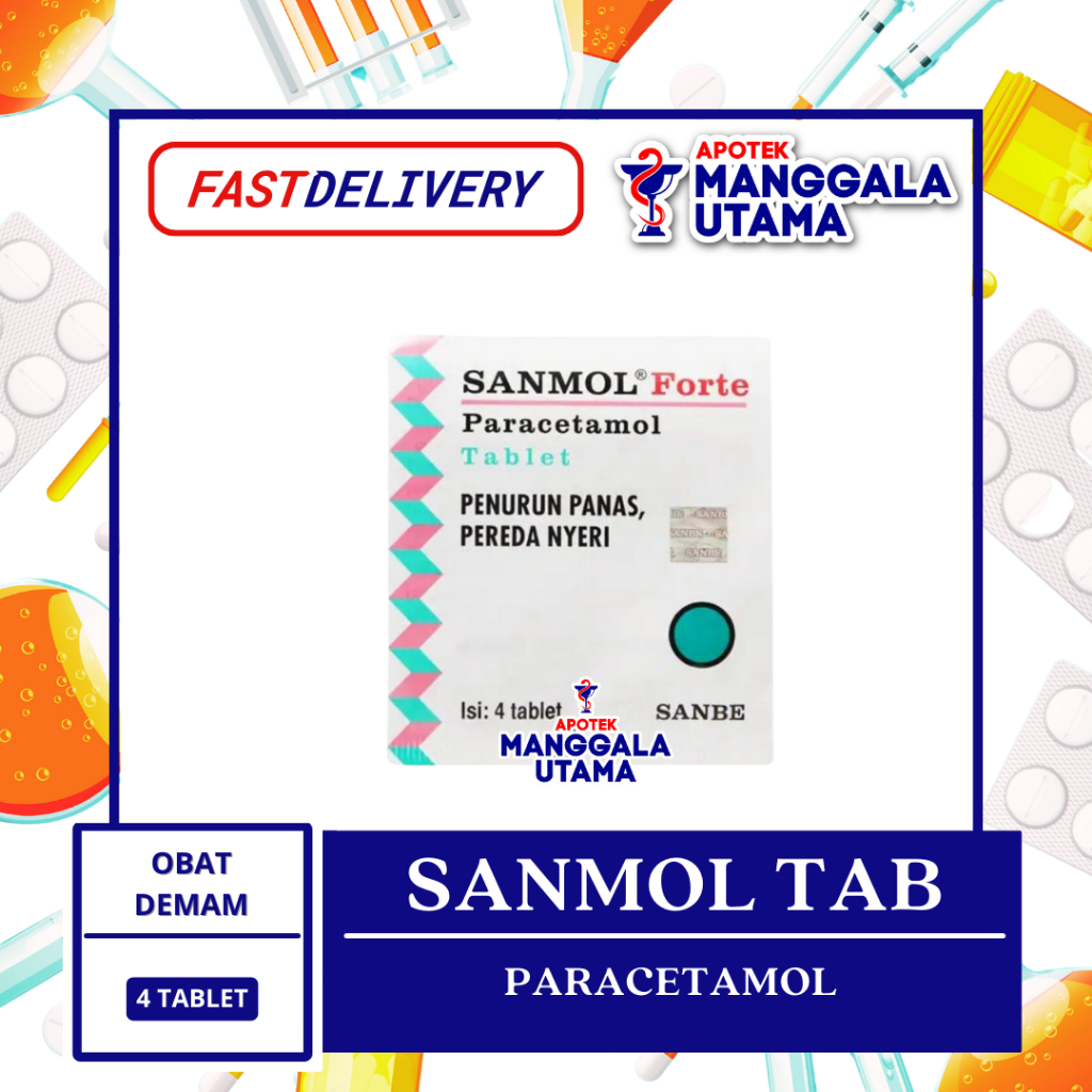 Jual SANMOL TAB 500 MG ISI 4 TABLET | Shopee Indonesia