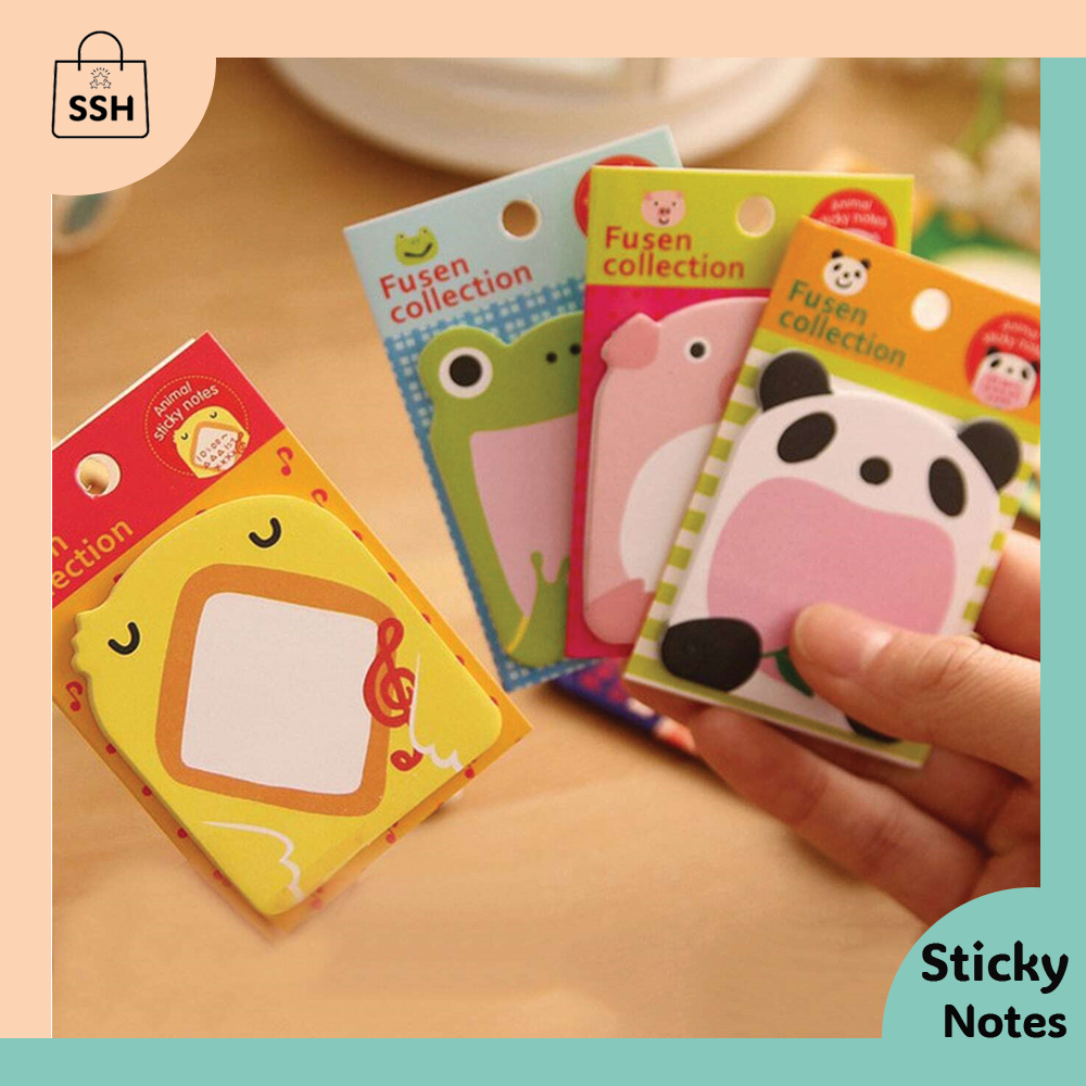 Jual Sticky Notes Animal Kertas Memo Karakter Tempelan Kertas Catatan ...