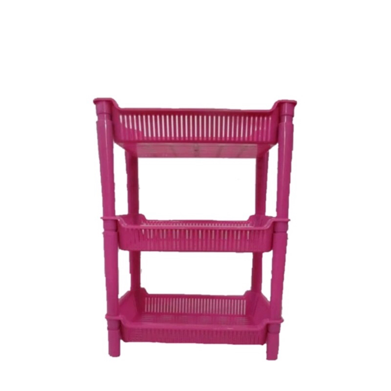 Jual rak dapur plastik tiga susun / rak bumbu / rak piring plastik ...