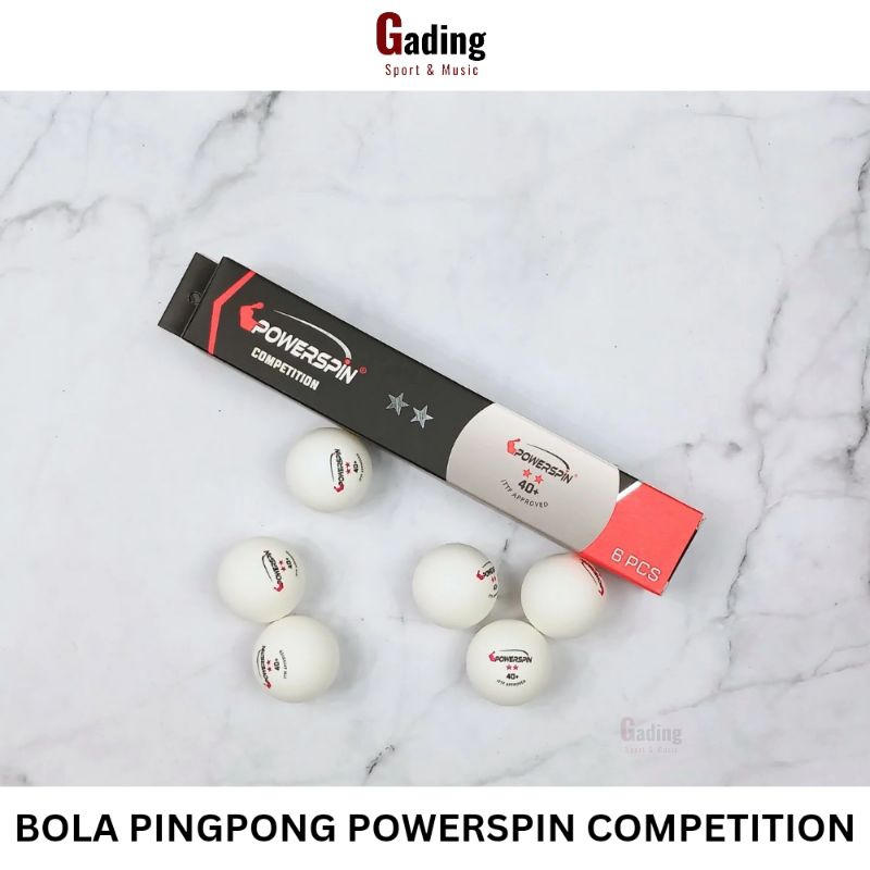 Jual Bola Pingpong Powerspin Competition 2 Star Original | Shopee Indonesia
