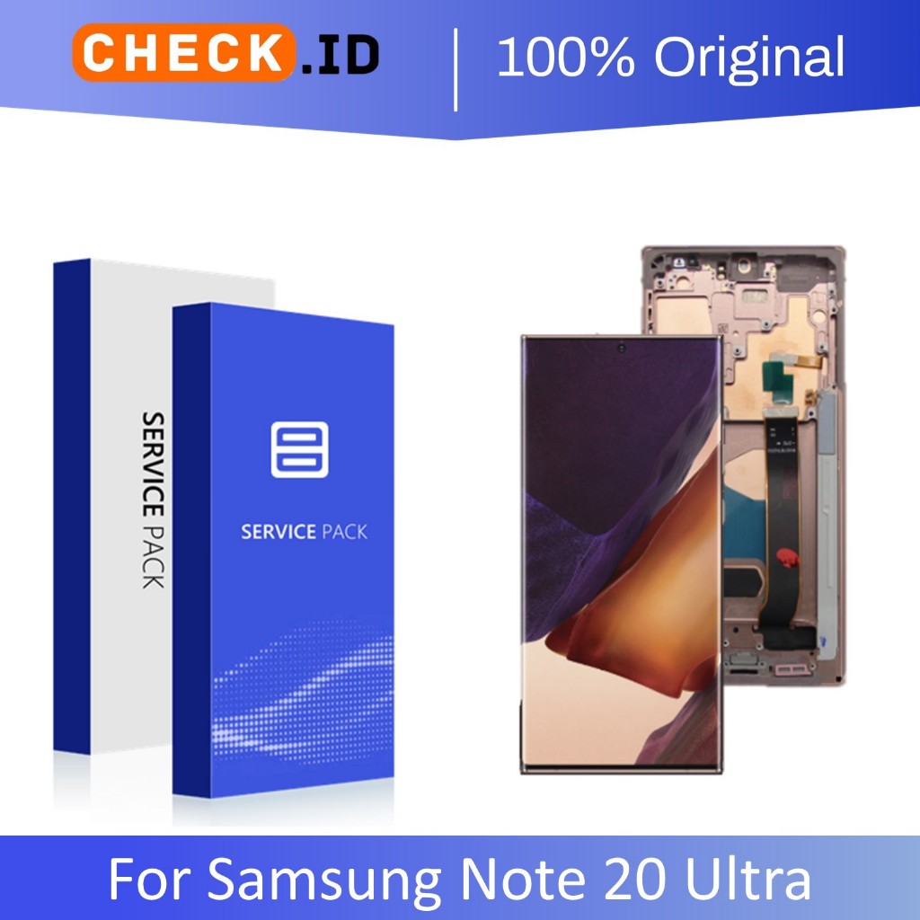 Jual [ CHECK.ID ] AMOLED LCD + FRAME SAMSUNG NOTE 20 ULTRA 5G SM-N986B ...