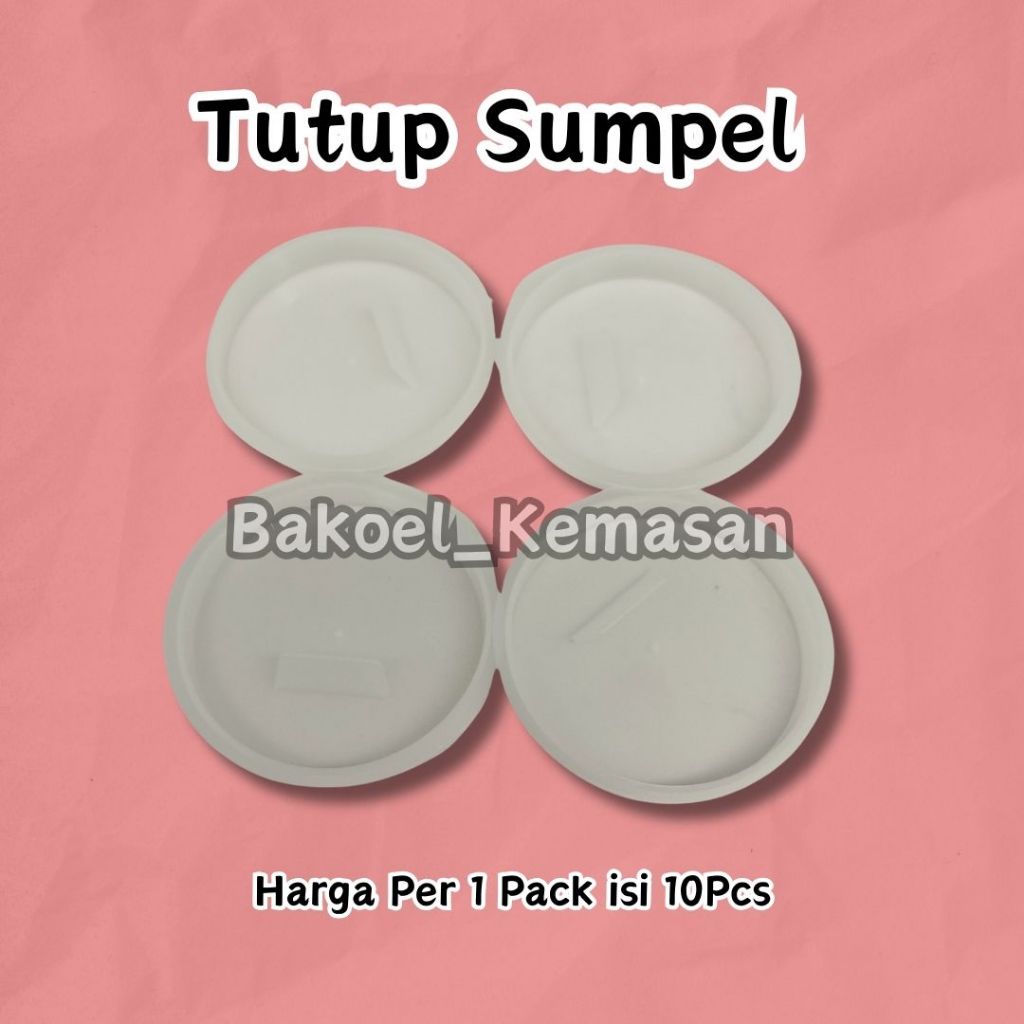 Jual 10pcs Tutup double sumpel botol toples sambal plastik rapat sumpal ...