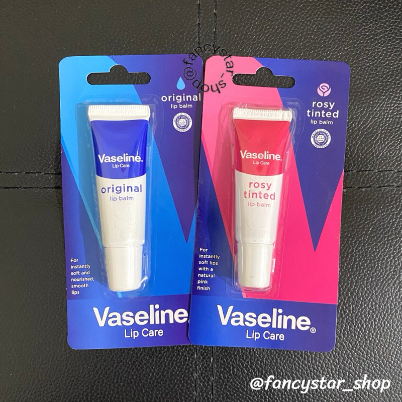 Jual [BPOM] VASELINE Lip Care Lip Balm Original & Rosy Tinted (10g) | Shopee Indonesia