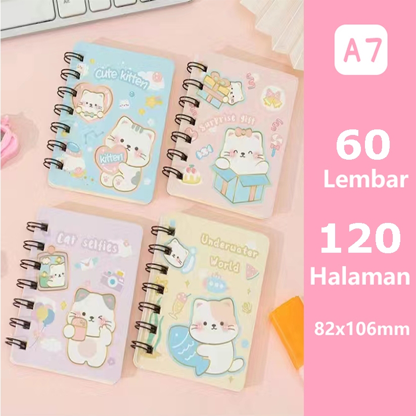 Jual MOKA NOTEBOOK RING MOTIF / BUKU A7 CATATAN RING / BUKU TULIS RING ...