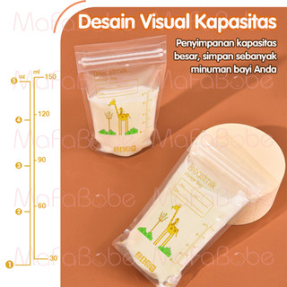 Jual 150ml dan 250ml Kantong ASI Breast Milk Plastik Asi Double Lock ...