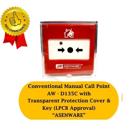 Jual Conventional Manual Call Point Emergency Break Glass Box Red Kotak ...