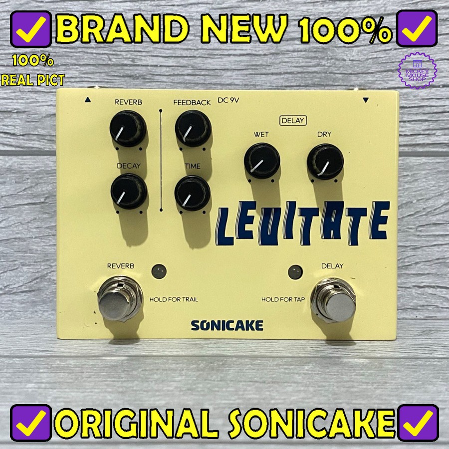 Jual Efek Gitar SONICAKE Levitate Delay Reverb Tap Tempo Dual Effects ...