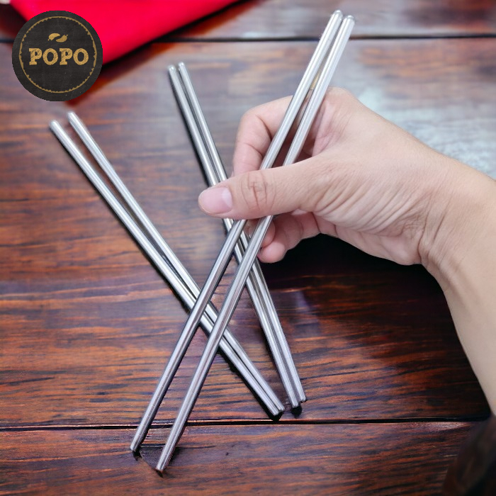 Jual sumpit stainless Steel model korea panjang | Shopee Indonesia
