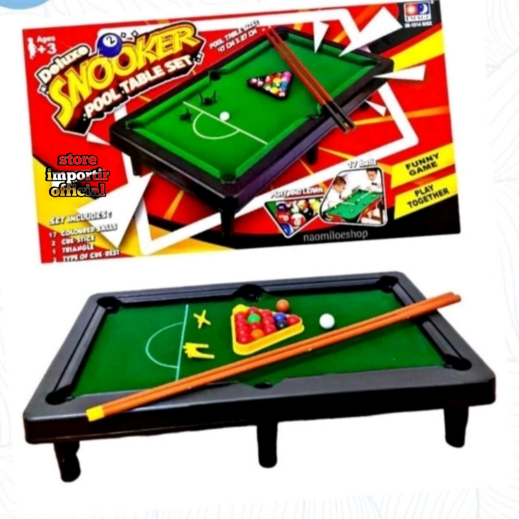 Jual Mainan Anak Billiard IM 1014 Kemasan Dus Mainan Biliard Anak Board ...