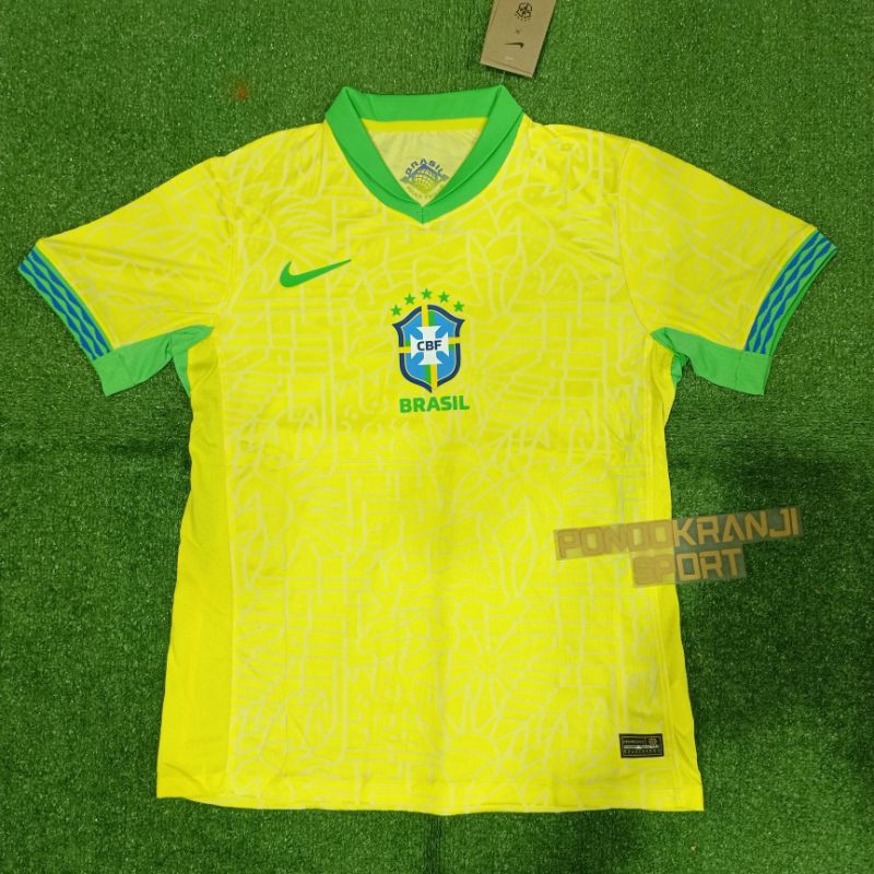 Jual JERSEY BOLA BRAZIL BRASIL HOME NEW 2024 PLAYER ISSUE COPA AMERICA ...