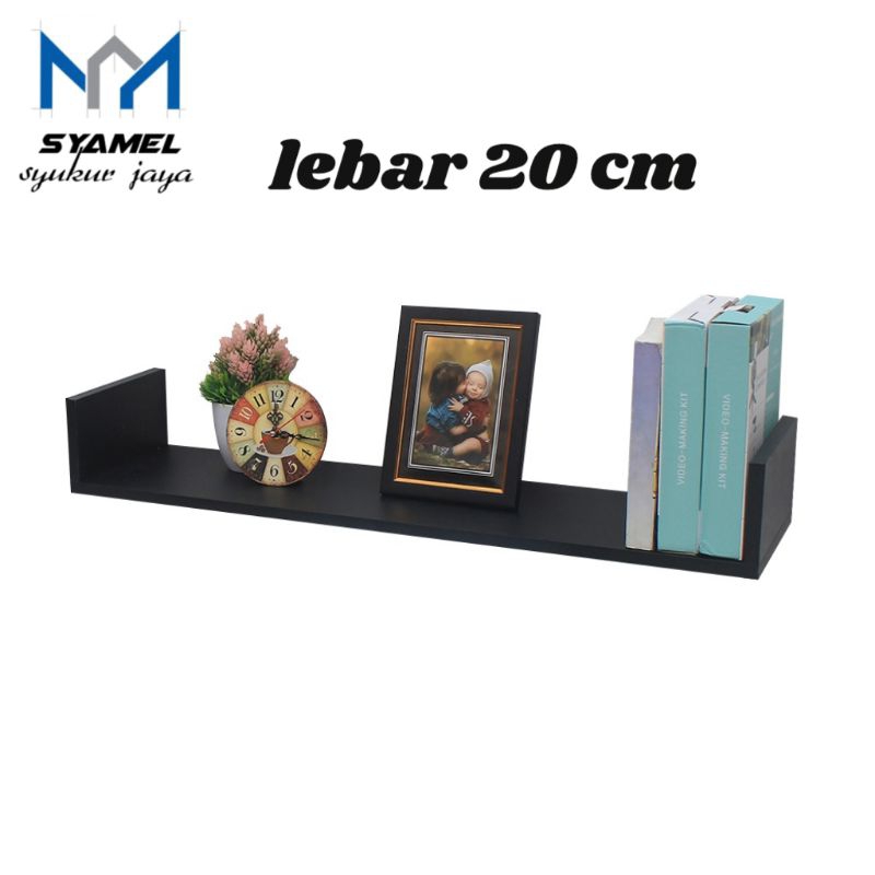 Jual Lebar 20 cm rak dinding U rak serbaguna/rak buku/rak dinding ...
