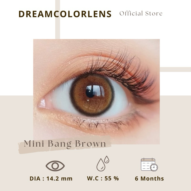 Jual Softlens Kitty Kawaii Mini Bang Brown / Coklat Normal Minus Beda ...