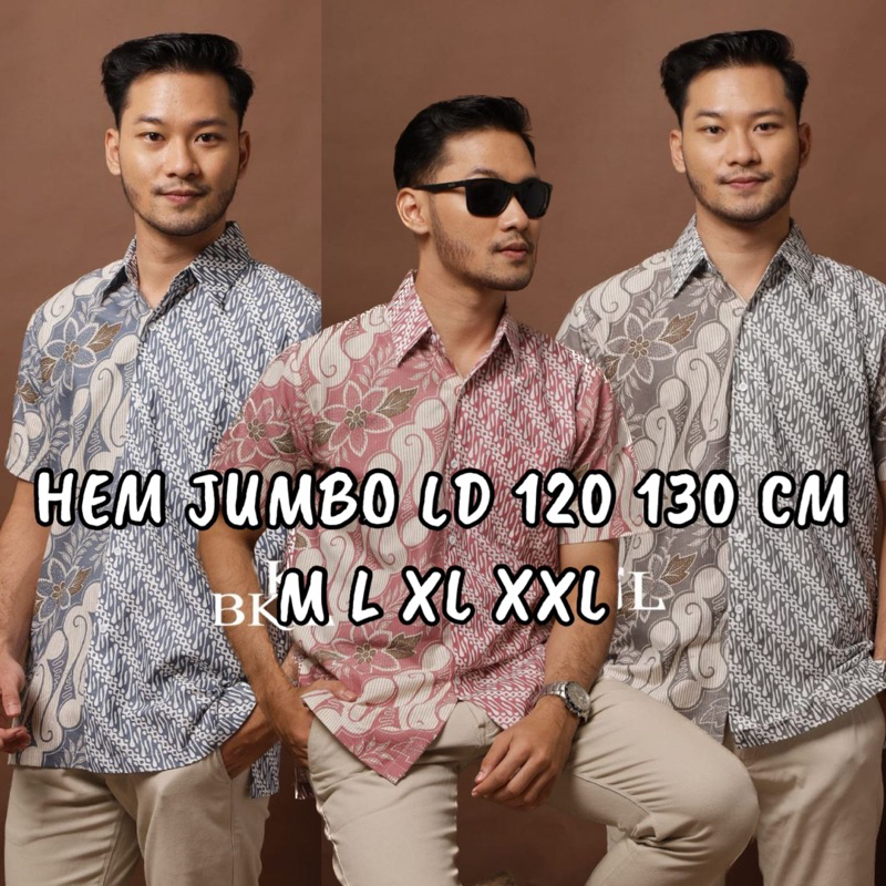 Jual BATIK PRIA JUMBO LD 120 130 CM KEMEJA BATIK PRIA LENGAN PENDEK SIZE M L XL XXL | Shopee ...
