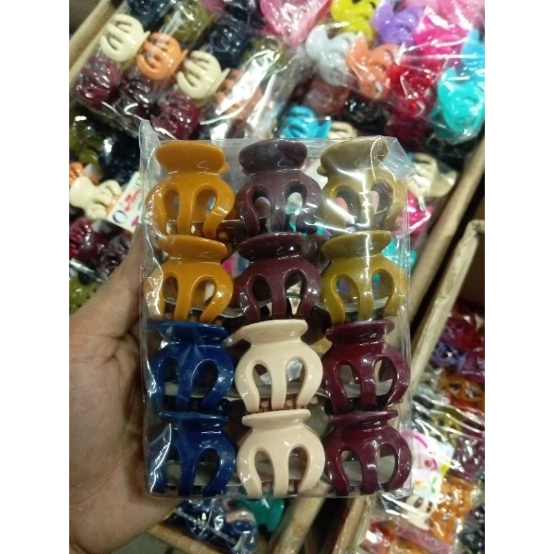 Jual (12 pcs) jepit jedai 3 cm - jepit rambut jedai tanggung | Shopee Indonesia