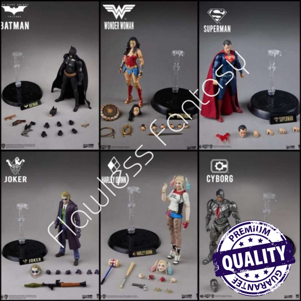 Jual ZD Toys Fondjoy DC Comic Superman Harley Quinn Wonder Woman Cyborg ...