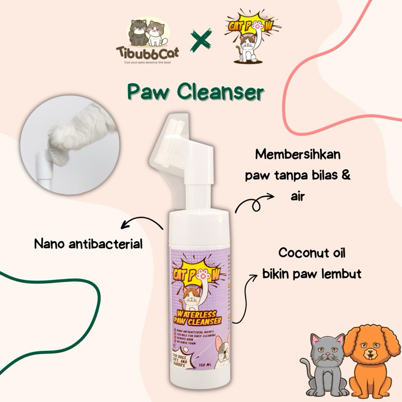Jual CATPOW Waterless Paw Cleanser Pembersih Kaki Anjing Kucing Kelinci ...