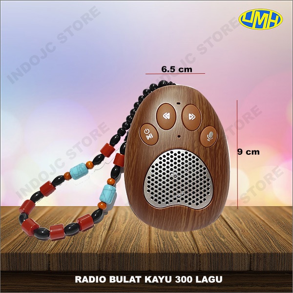 Jual Radio bulat kayu Pemutar Lagu Paritta Buddha Isi 300 Sutra Digital ...