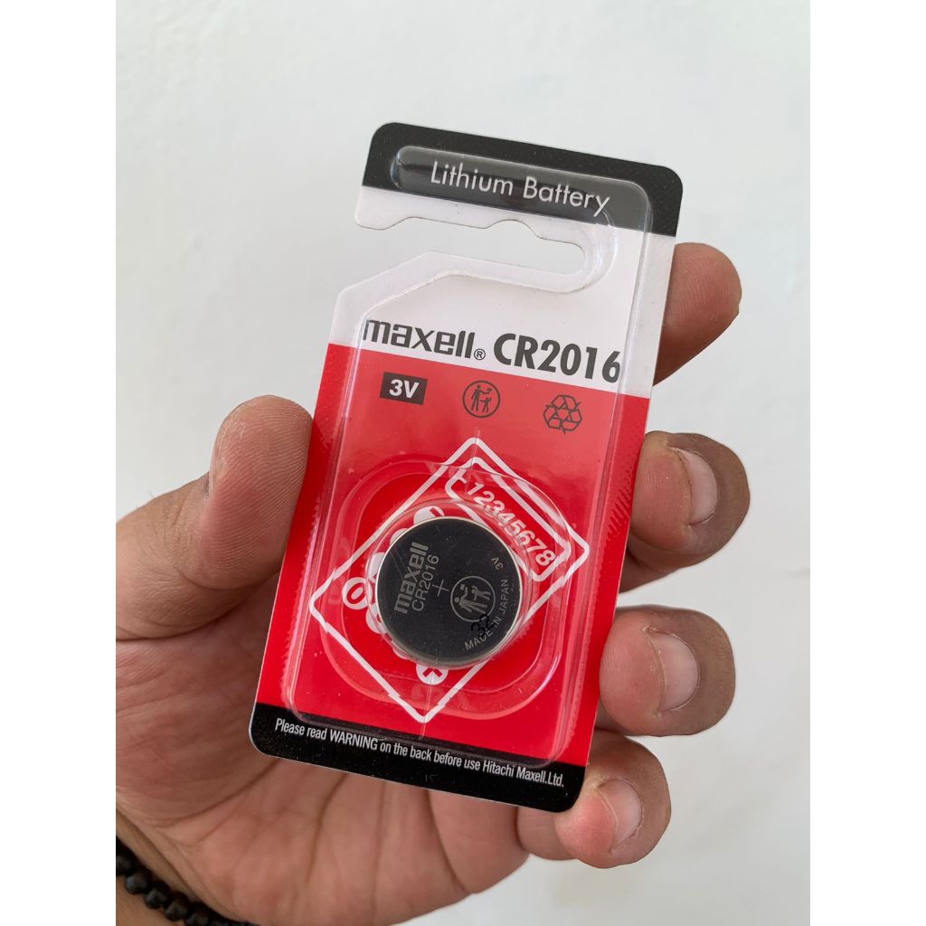Jual BATERAI BATU JAM TANGAN MAXELL CR2016 LITHIUM 3V ORIGINAL JAPAN ...
