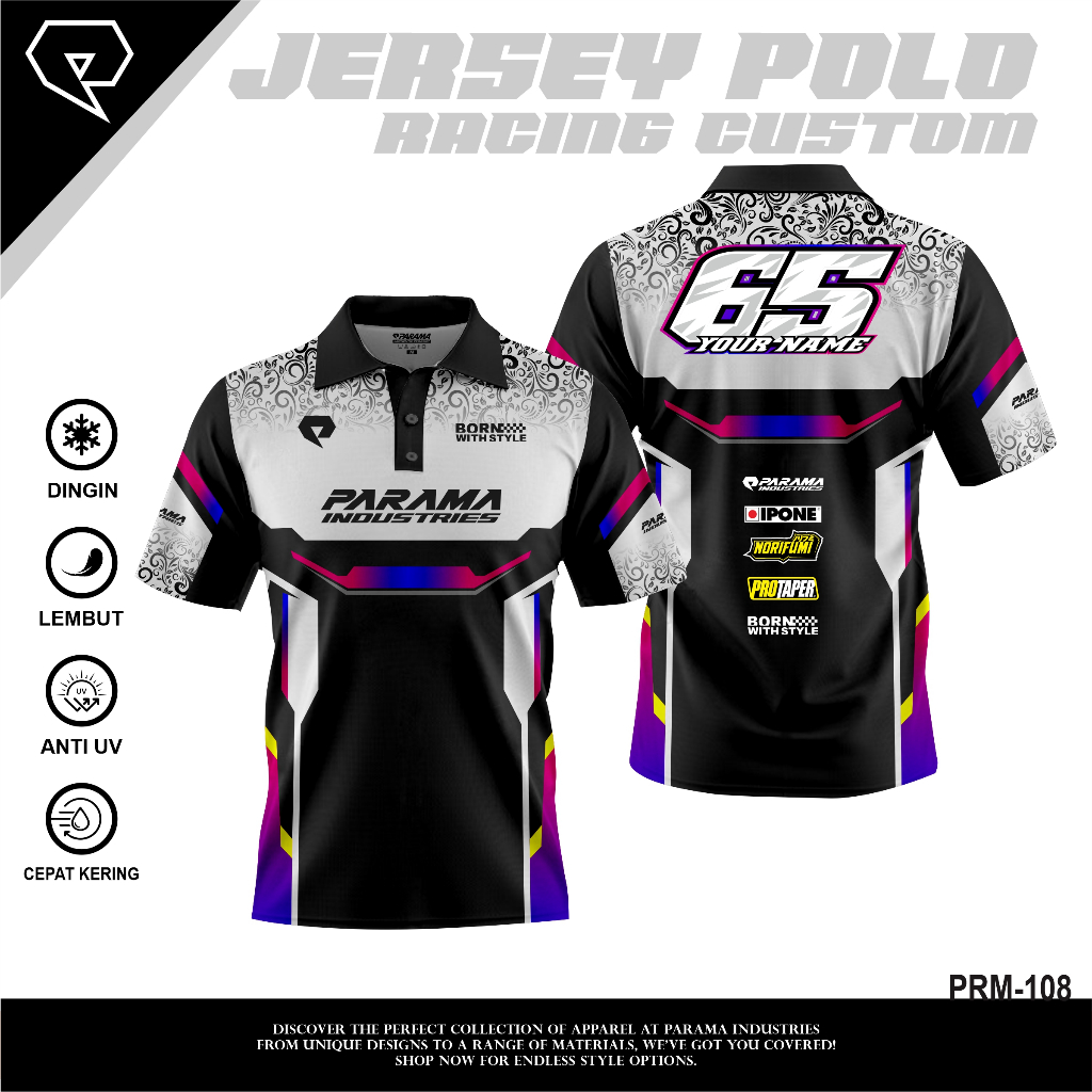 Jual Parama Jersey Gratis Request Custom Desain Premium Polo Racing ...