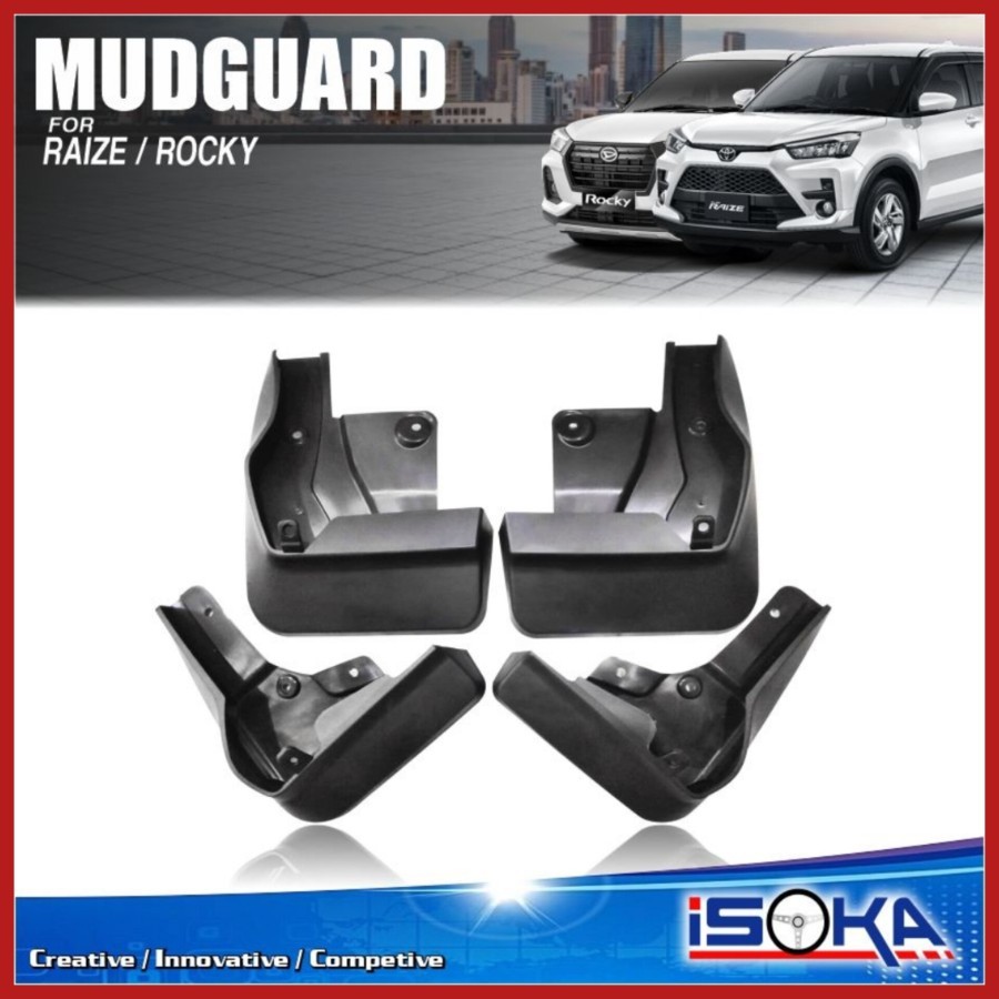 Jual Mud Guard Karpet Lumpur Spakbor Belakang Roda Raize Rocky GR Sport ...