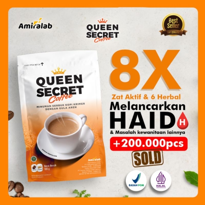Jual AMIRALAB QUEEN SECRET COFFEE Minuman Kopi Obat Pelancar Haid ...