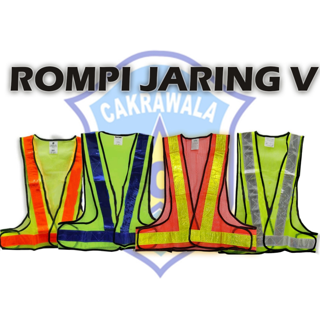 Jual Safety Vest - Baju Rompi Proyek Safety Jaring V | Shopee Indonesia