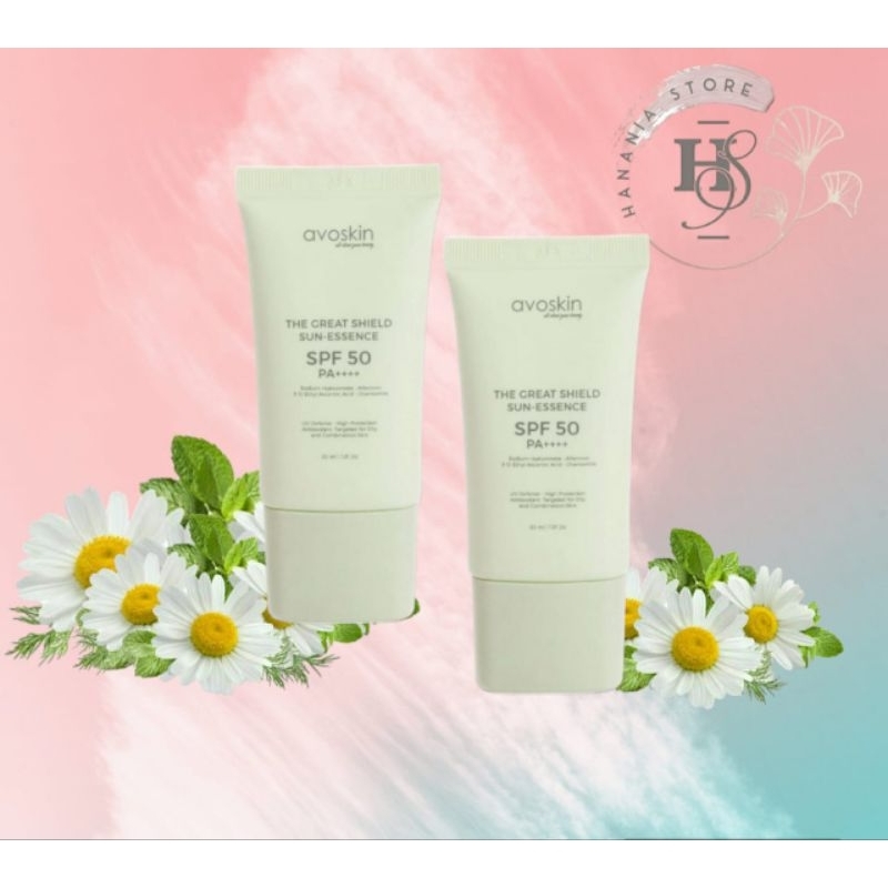 Jual Avoskin Sunscreen The Great Shield Sun Essence SPF 50 PA++++ 30ml ...