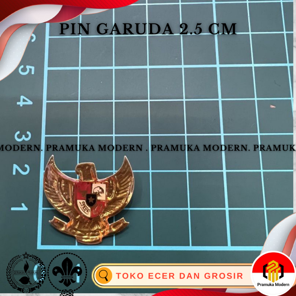 Jual pin bros garuda 2.5cm pin paskibra lapis resin | Shopee Indonesia