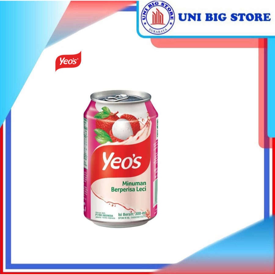 Jual Yeo's YEOS Lychee Drink Can 300 ml Buah Leci Minuman Kaleng ...