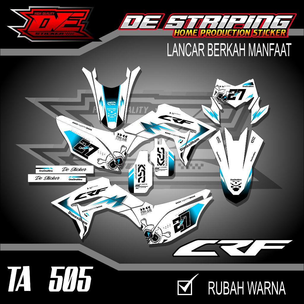 Jual Decal CRF 150 L Fullbody Stiker/Sticker Decal 150 L desain TA505 | Shopee Indonesia