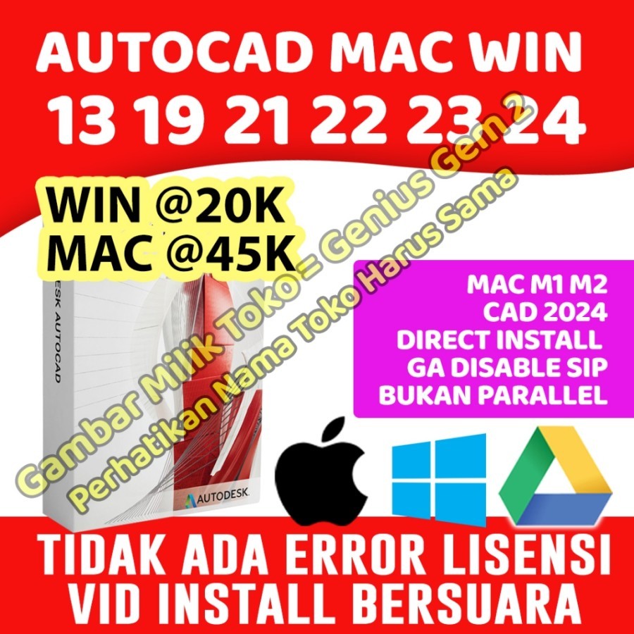 Jual Software Arsitek Auto CAD - WIN - CAD 2022 | Shopee Indonesia