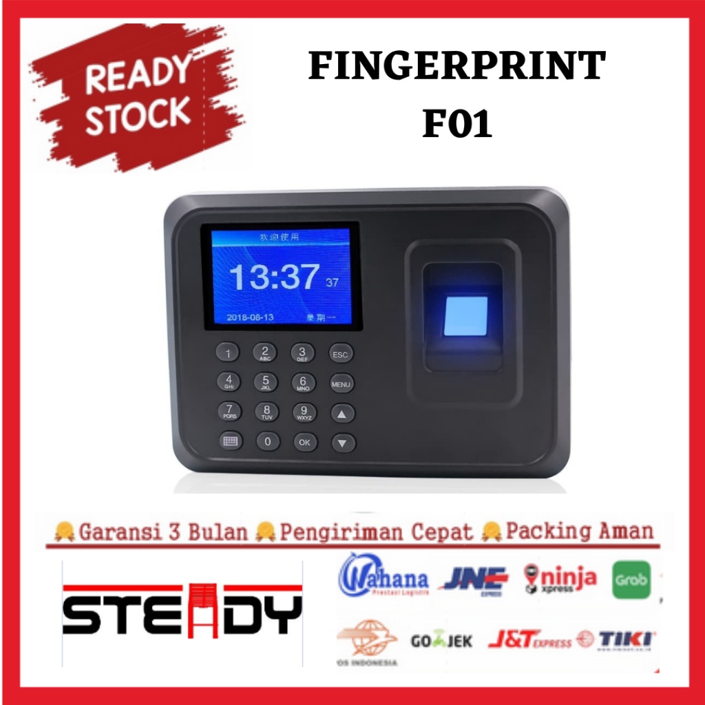 Jual Mesin Absensi ALAT Sidik Jari Fingerprint Attendance F01 Finger Print | Shopee Indonesia