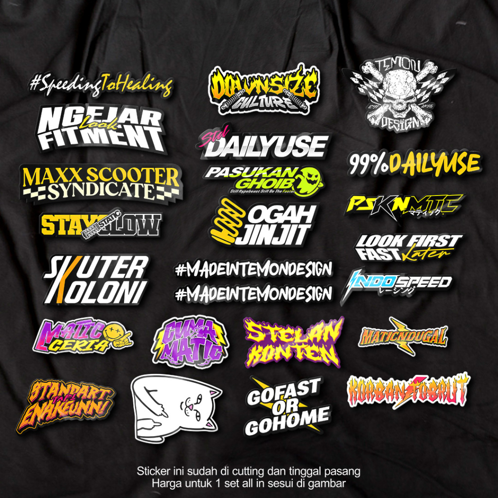 Jual Sticker Pack All Matic | Shopee Indonesia