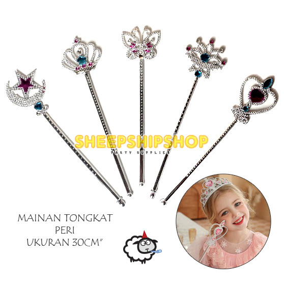 Jual MAINAN TONGKAT PERI BESAR 30CM Ulang Tahun Princess Anak Putri ...