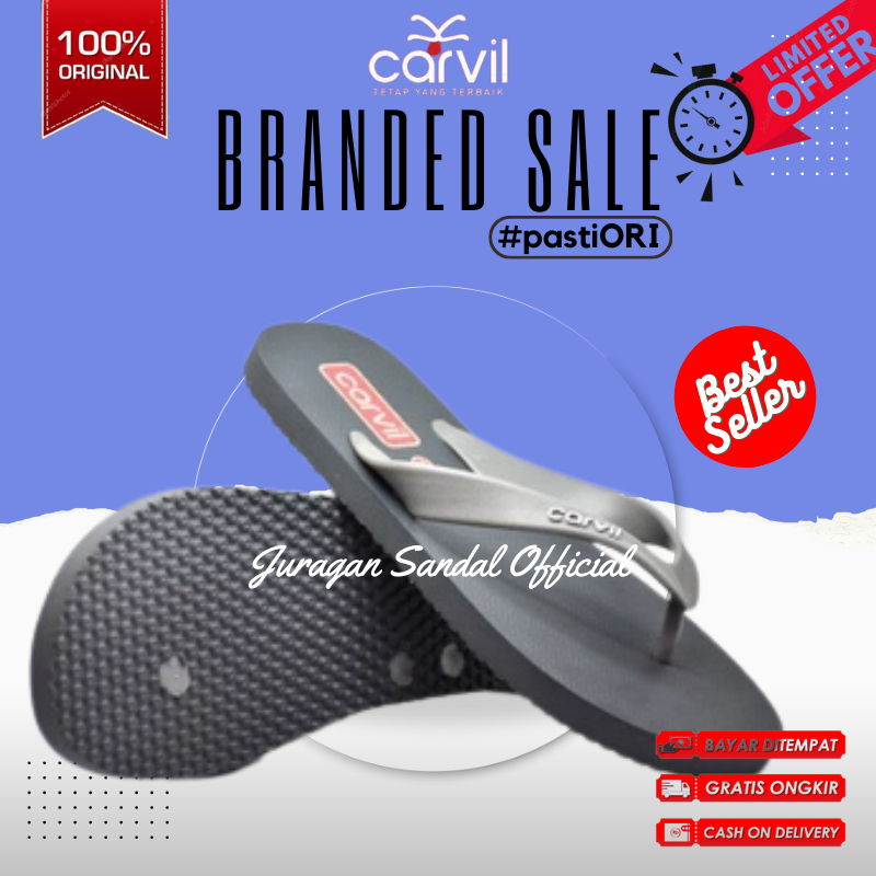 Jual SANDAL JEPIT Reno CARVIL ORIGINAL Sandal jepit pria sendal flip flop | Shopee Indonesia