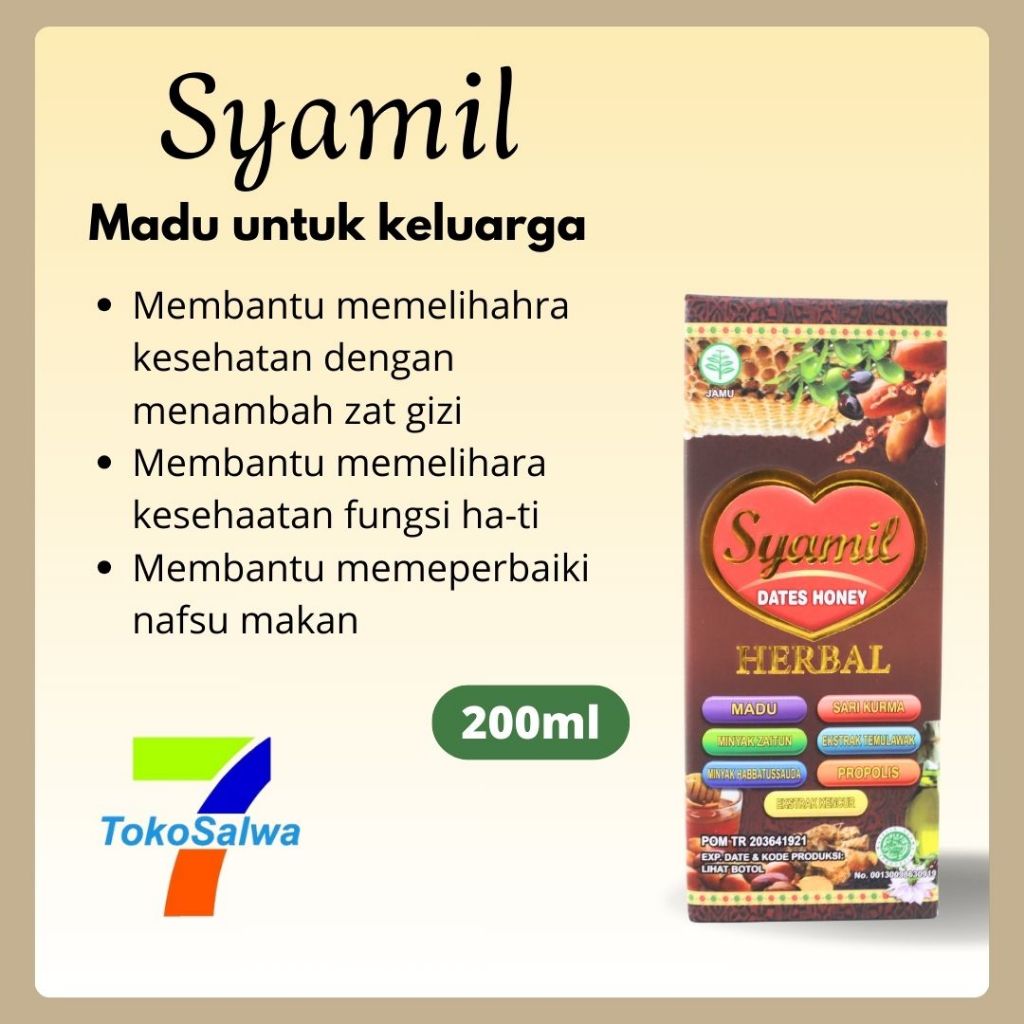 Jual Syamil Family 200 ML | Madu Nutrisi Keluarga Syamil Dates Honey ...