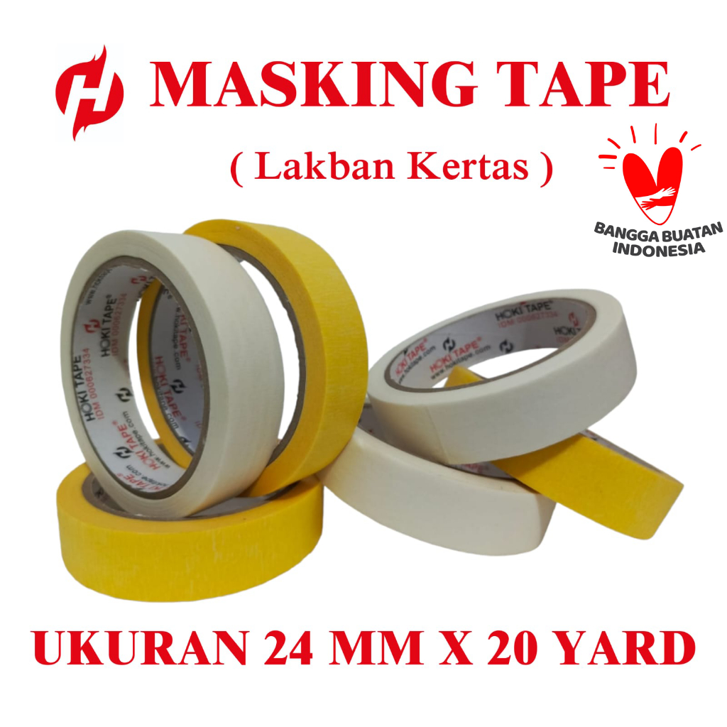 Jual Isolasi Kertas / Masking tape 24mm x 20 yard ---HARGA PERDUS ...