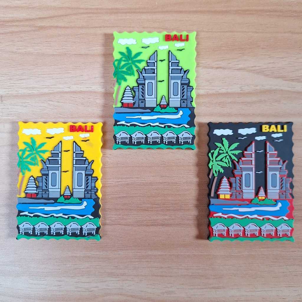 Jual Magnet kulkas Gapura Bali souvenir bali mancanegara denpasar ...