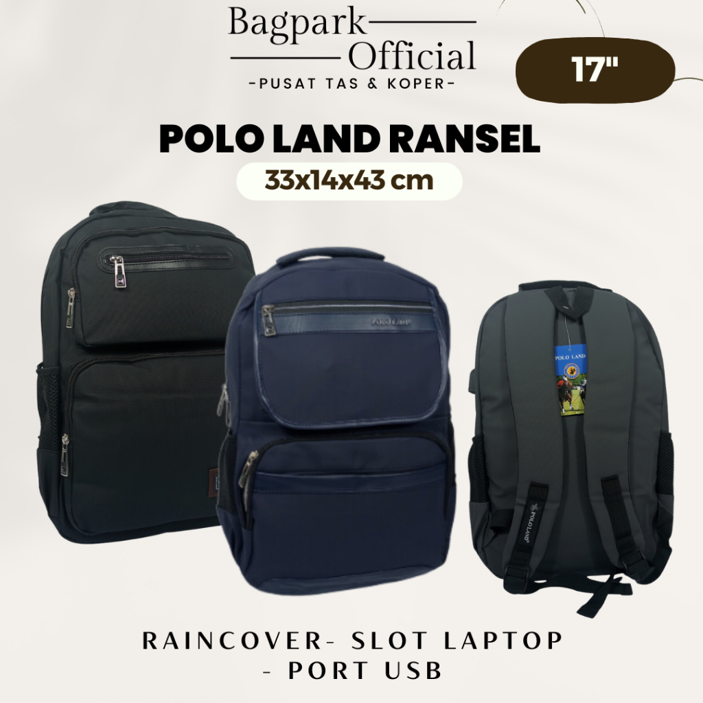 Jual Tas Ransel Pria Polo Land Tas Laptop Tas Sekolah Tas Kerja Tas ...