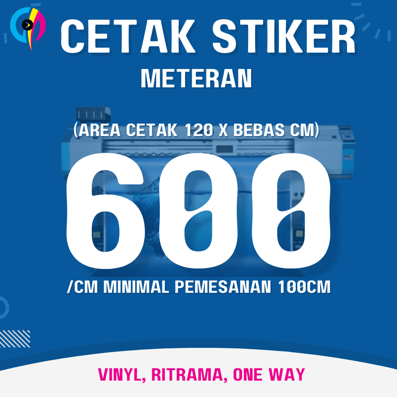 Jual PROMO CETAK STIKER VINYL RITRAMA ONE WAY METERAN | Shopee Indonesia