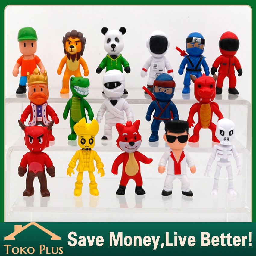 Jual 16Pcs Mainan Pajangan Stumble Guys Figure Astronaut Vaquero Pirate ...