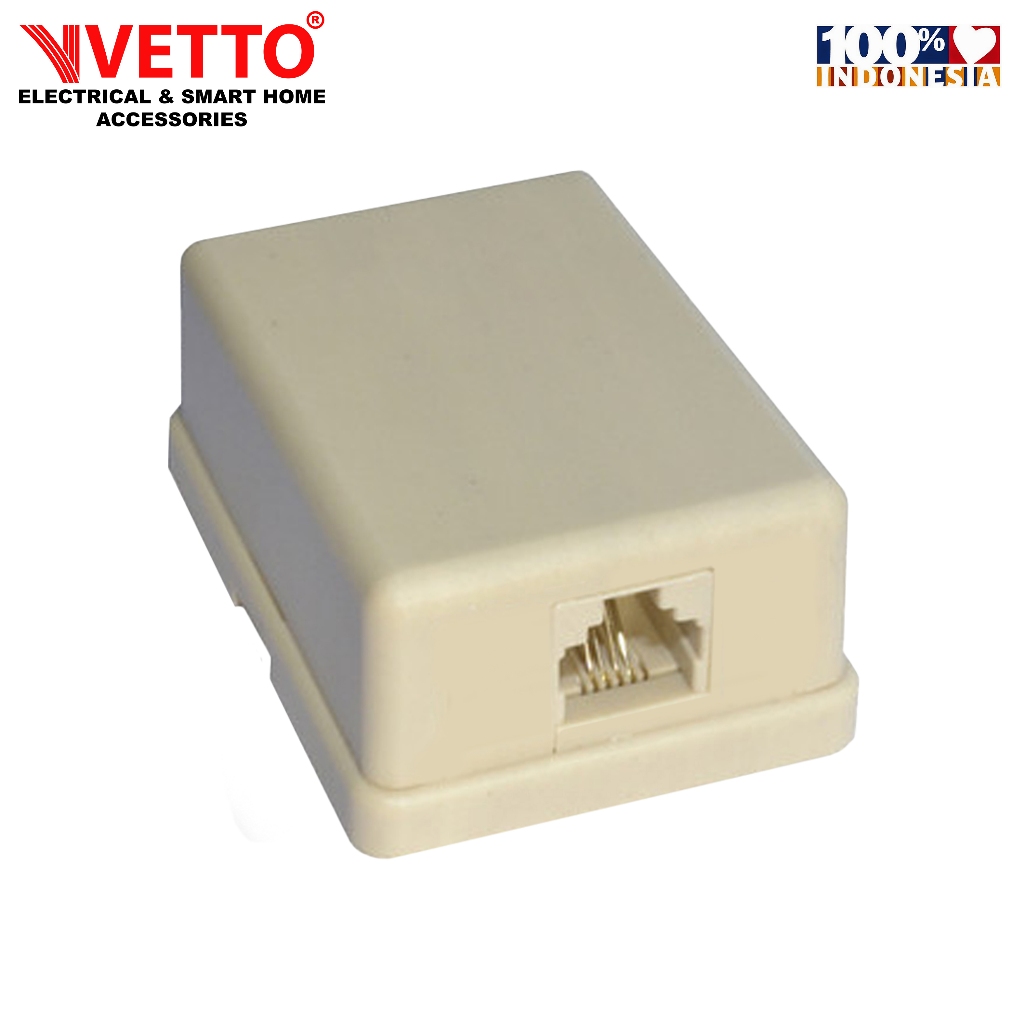 Jual Roset Telepon / Box Terminal Kabel Telepon RJ-11 | Shopee Indonesia