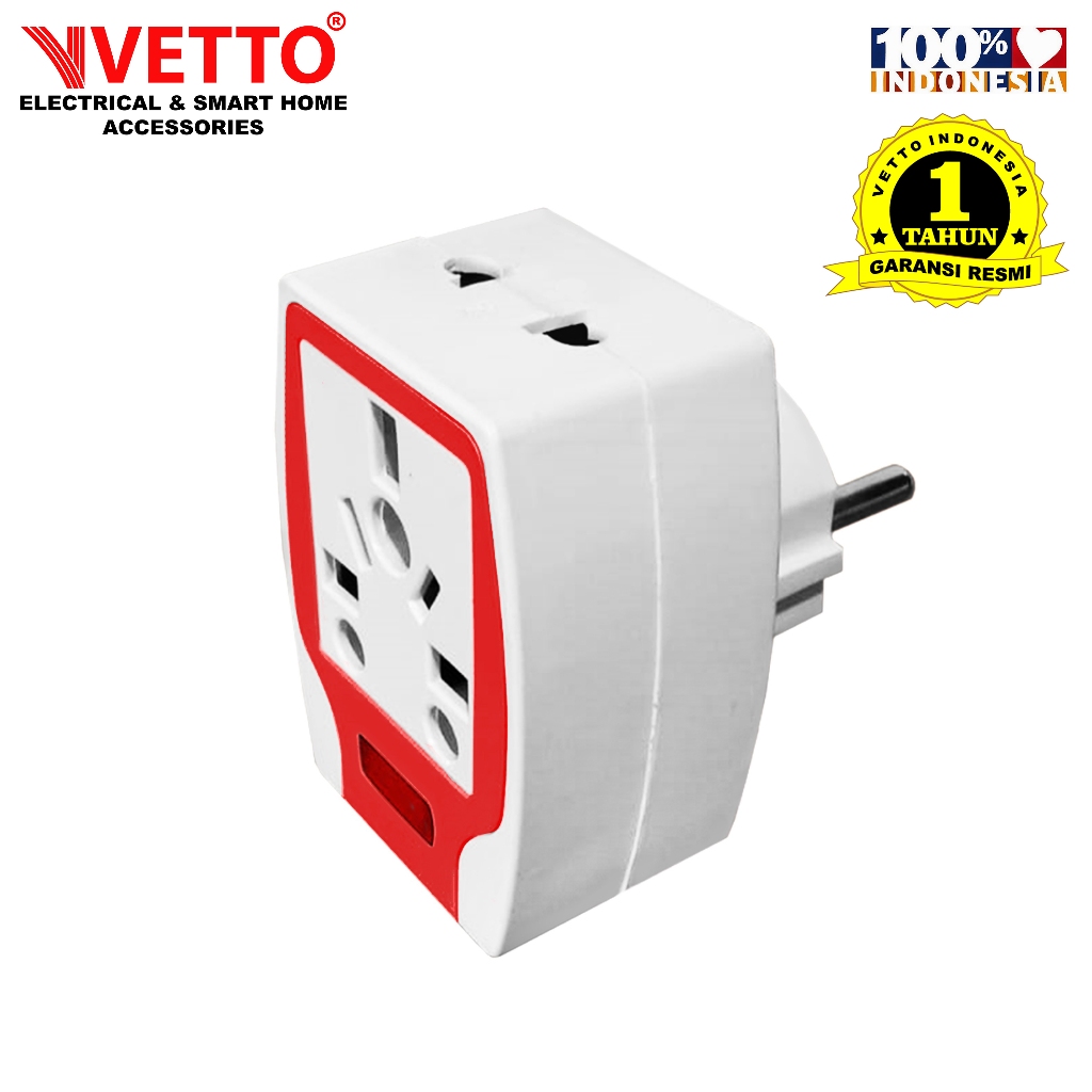 Jual Steker T Universal 3 Lubang + Sekring | Shopee Indonesia