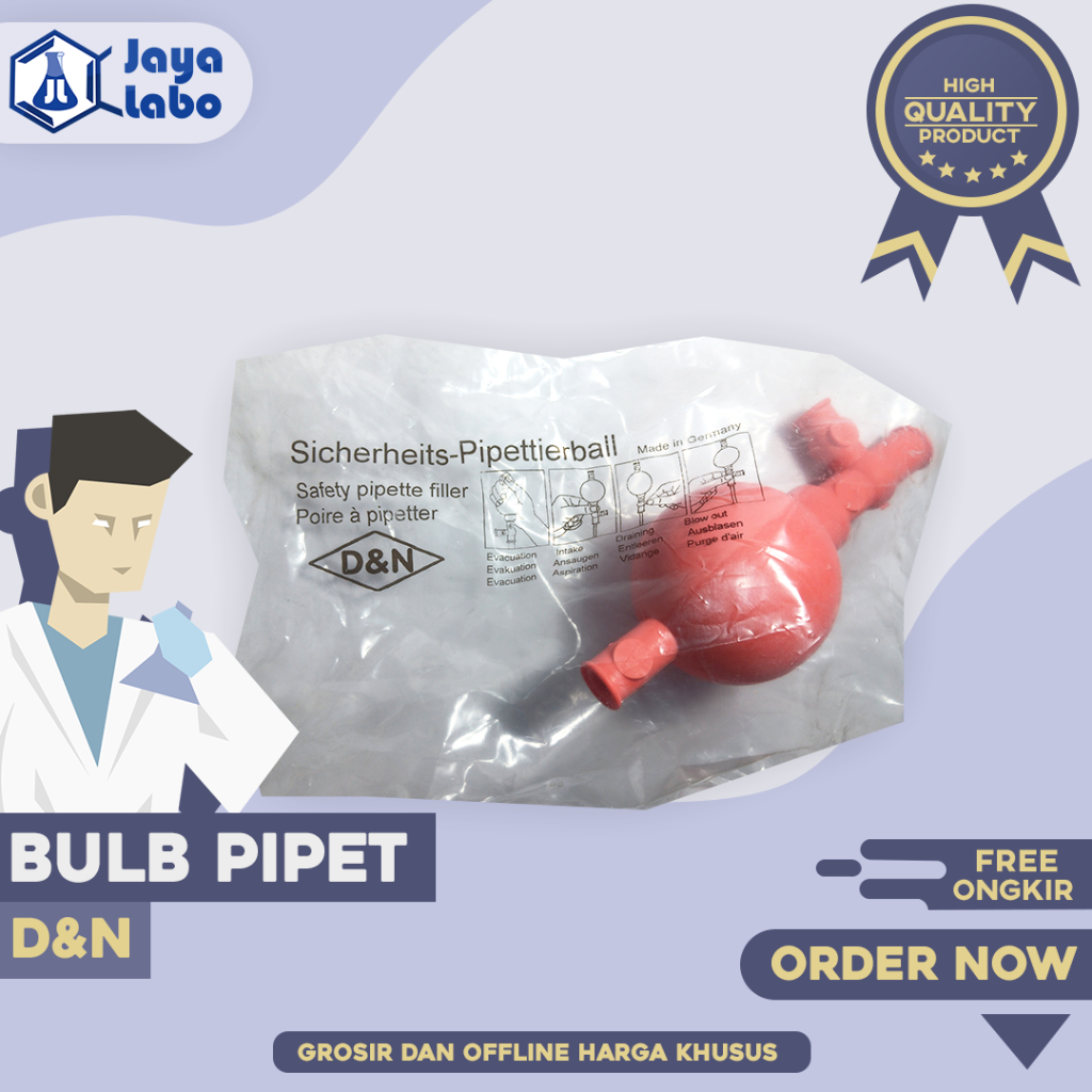 Jual Pipet Filler / Rubber Bulb / Bola Hisap Karet D&N | Shopee Indonesia